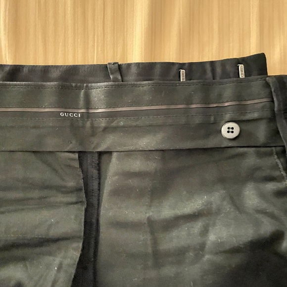 Gucci | Pants | Vintage Gucci Wide Legged Damask Silk Trousers Tom Ford ...